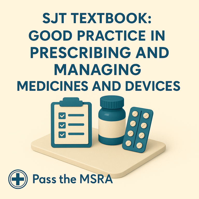 GMC Prescribing Guidance – Safe Prescribing for Doctors (SJT)