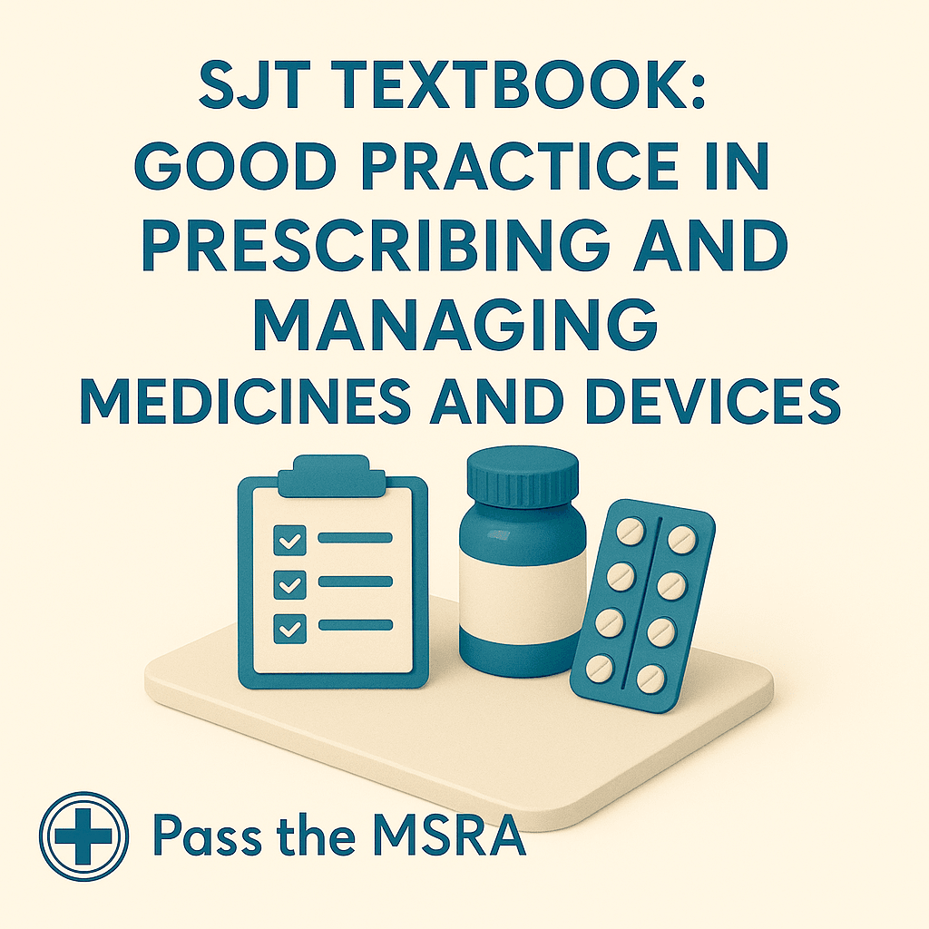 GMC Prescribing Guidance – Safe Prescribing for Doctors (SJT)