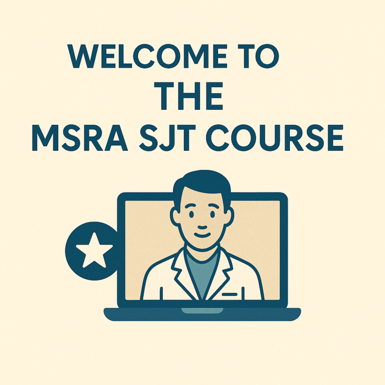 SJT MSRA Course – Complete 2025 Situational Judgement Guide