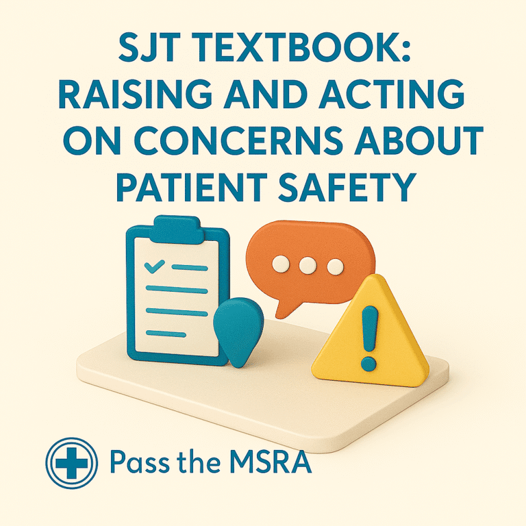 Raising Concerns GMC Guidance for MSRA SJT 2025