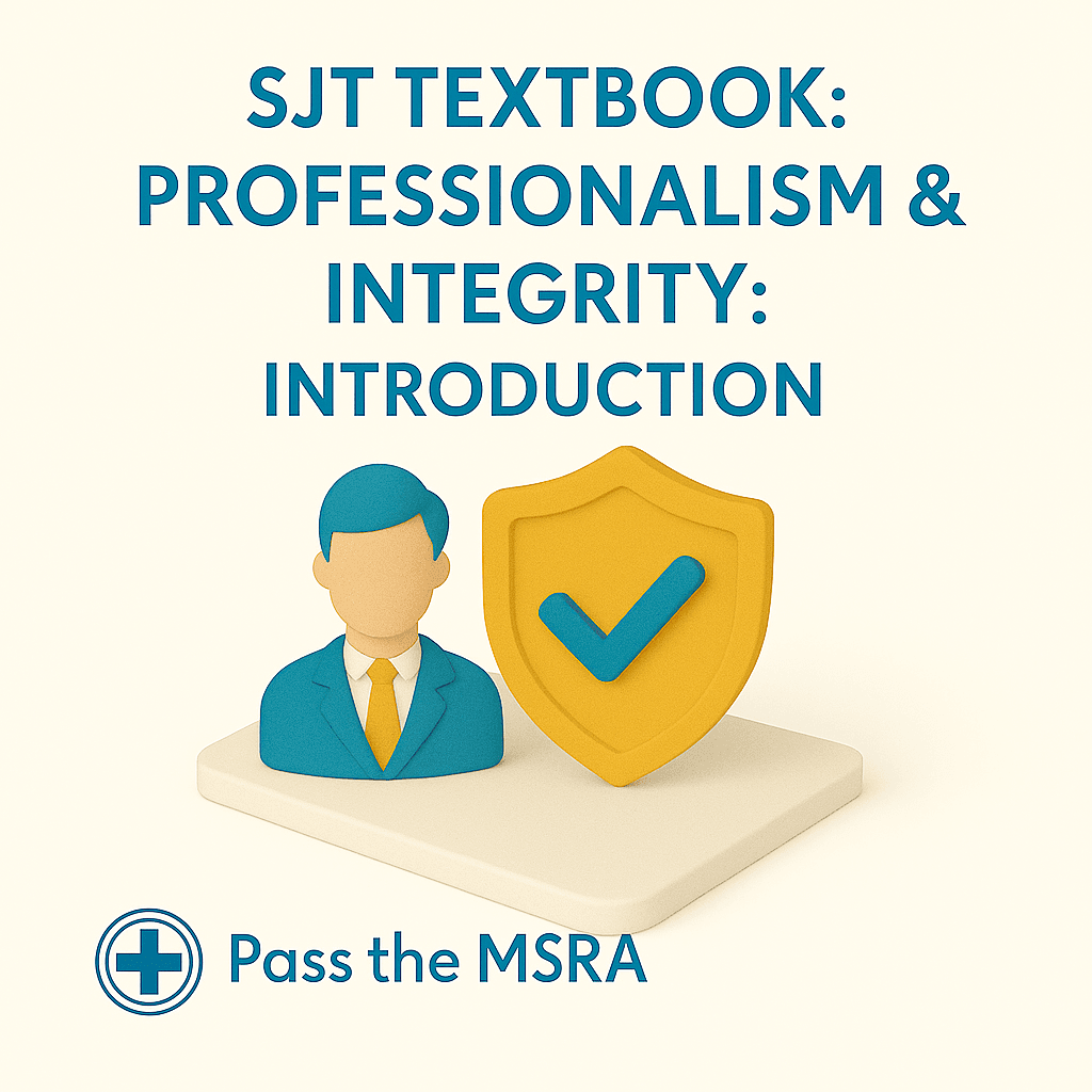 Professionalism and Integrity MSRA | SJT Professional Guide